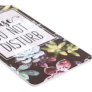 Juvale 3 Pack Do Not Disturb Door Hanger Sign, Welcome Please Knock, Double Sided (Succulents)