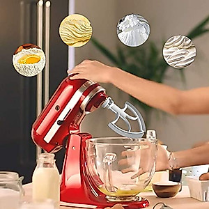 4.5-5 Quart Flex Edge Beater For KitchenAid Tilt-Head Stand Mixer, Kitchen Aid Mixers Accessories with Scraper, Kitchen Aid Attachments For Mixer