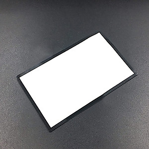 Replacement Glass Top Upper Screen Frame Lens Cover LCD Screen Protector With Adhesive For New 3DS XL LL 2015 Console Grey