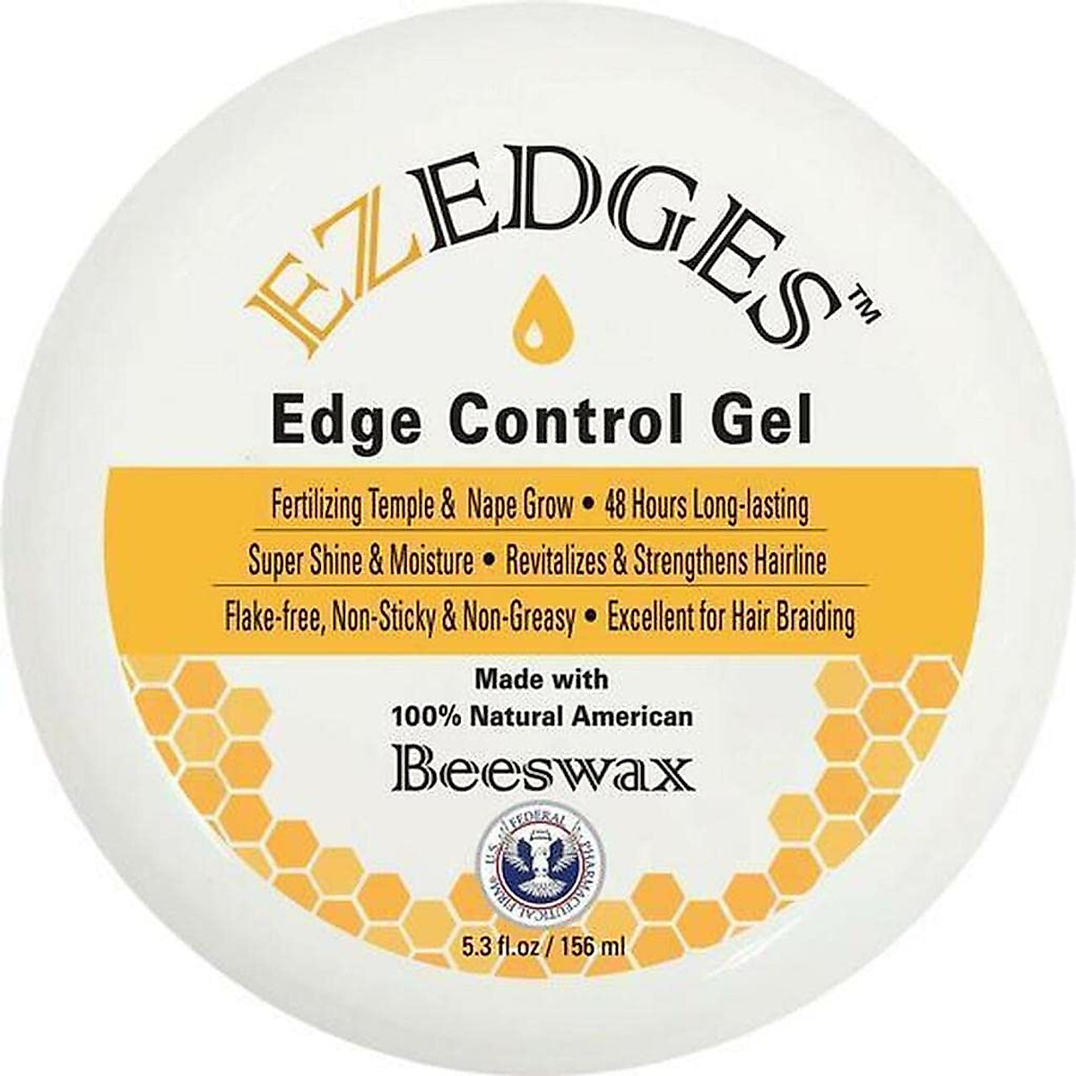 EZEDGE Edge Control Gel with Beeswax (5.3 oz)