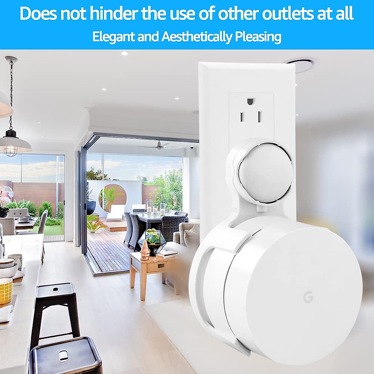 Google WiFi Wall Mount 3 Pack, WiFi Accessories for Google WiFi 1st Generation System and Google WiFi Router Without Messy Wires or Screws (White(3 Pack))