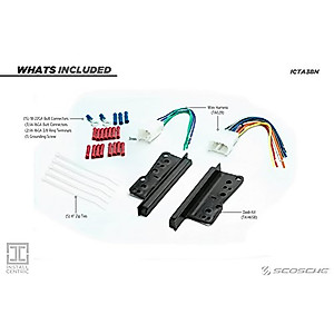 SCOSCHE Install Centric ICTA3BN Compatible with Select Toyota/Scion 2000-17 Double DIN Complete Basic Installation Solution for Installing an Aftermarket Stereo