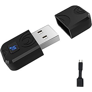 OLCLSS Wireless Audio Adapter for Nintendo Switch/Switch OLED PS4 PS5 PC - Bluetooth Receiver for Airpods, Headset, Speaker (Not for PS4 Gold Headset) - Not Audio Transmitter
