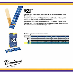 Vandoren CR8035 Bb Clarinet V21 Reeds Strength 3.5; Box of 10