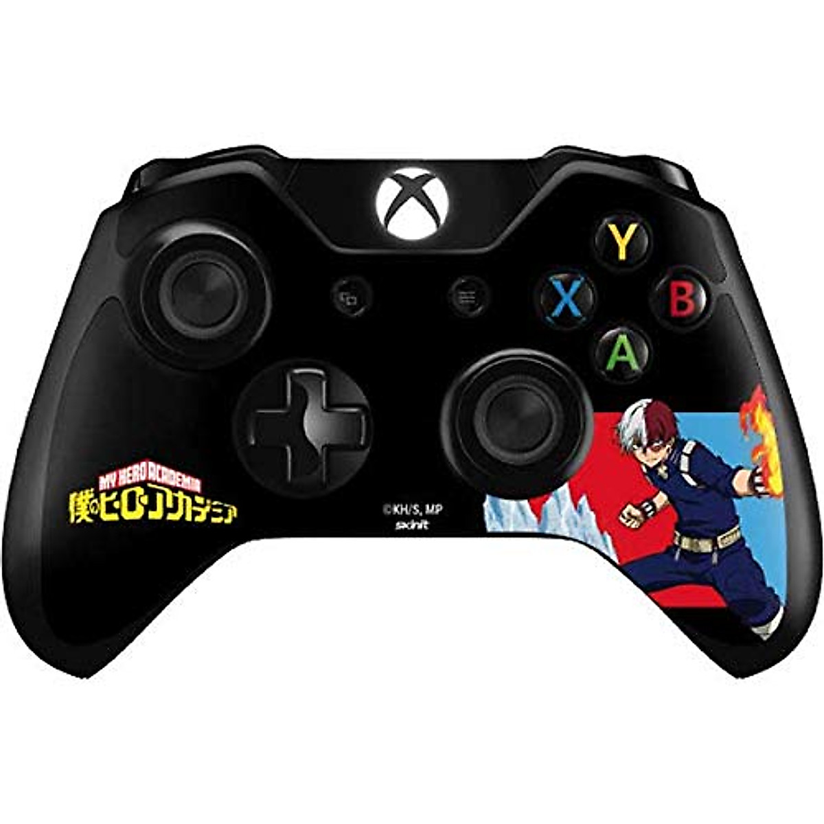 Skinit Decal Gaming Skin Compatible with Xbox One Controller - Officially Licensed Funimation Shoto Todoroki Design