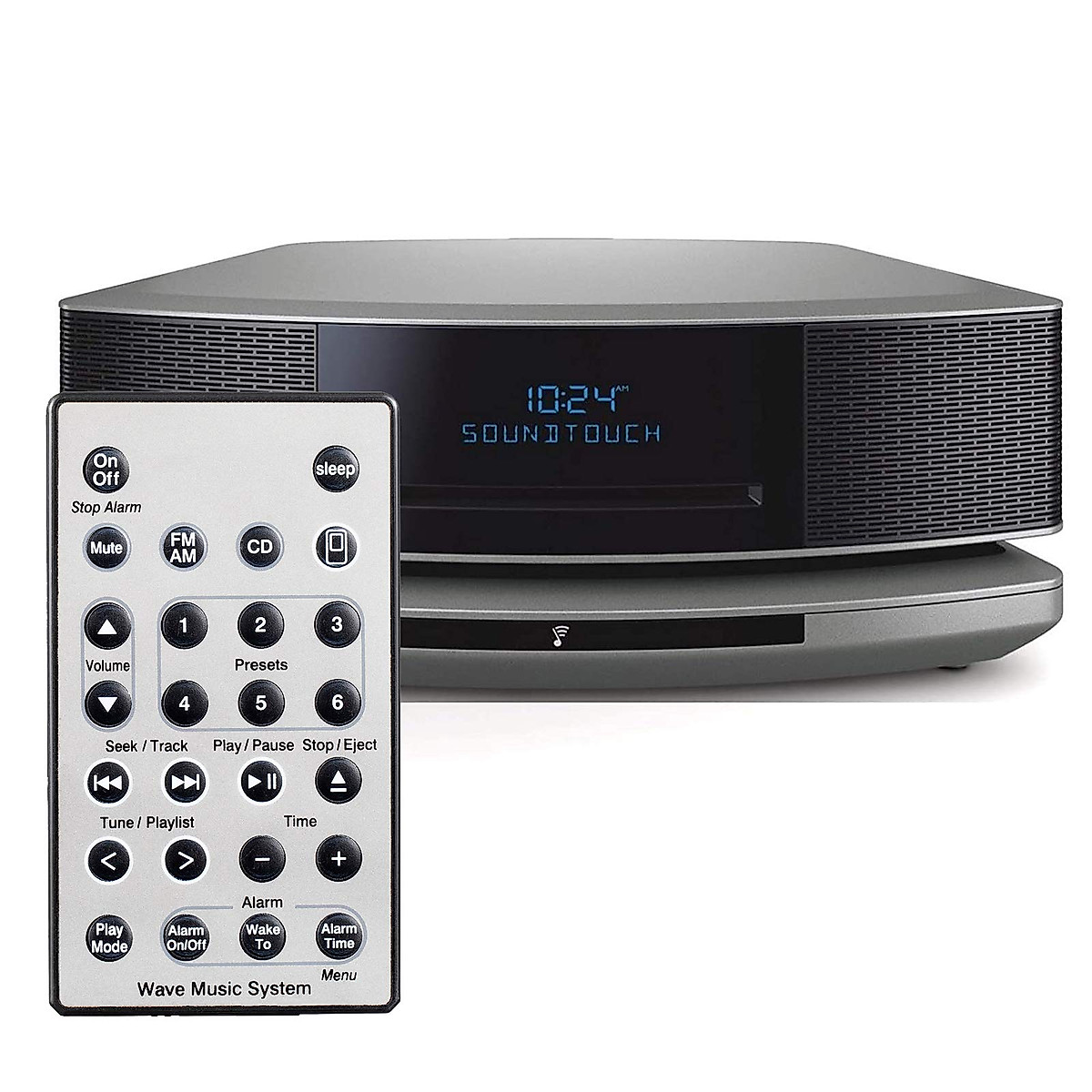 Universal Replacement Remote Control for Bose Sound Touch Wave Music Radio System I II III IV (Without Battery)-Silver