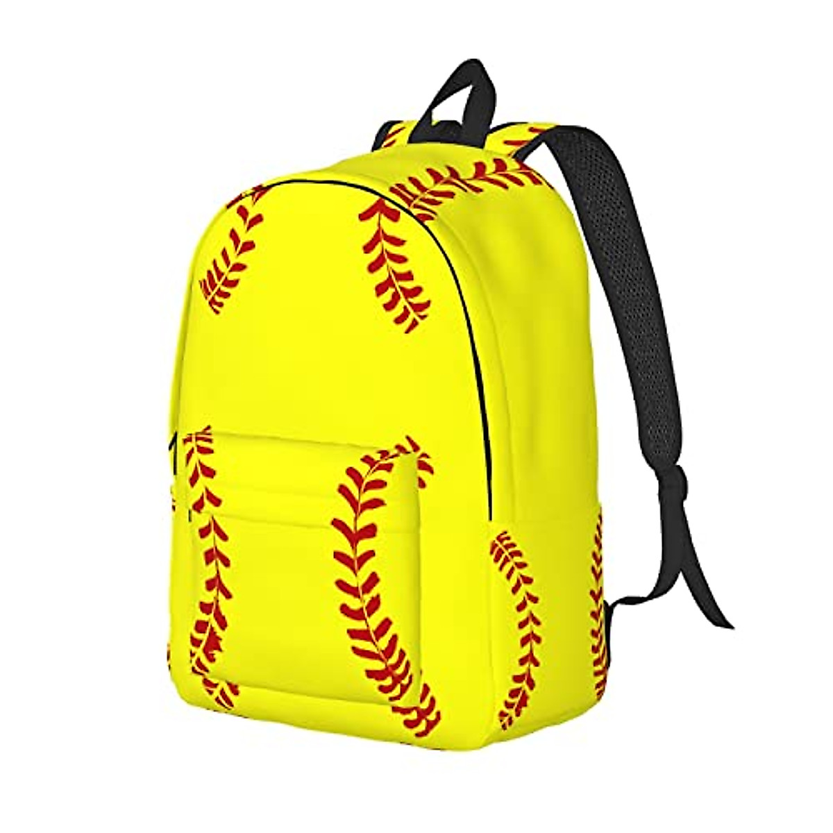 YOPIGOT Softball Canvas Backpack Softball Travel Backpack Softball Laptop Backpack For Men Women