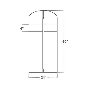 HOUSE DAY Garment Bags for Storage(5 Pack 60 inch) Garment Bags for Travel Lightweight Oxford Fabric Suit Bag For Storage and Travel,Closet,Washable Suit Cover for Dresses,Suits,Coats