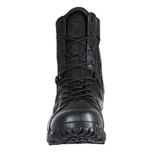 5.11 Tactical Men’s A/T All-Terrain 8-Inch Side Zip Boots, Full-Length Side Zipper, Slip Resistant, Black, 11.5 Regular, Style 12431