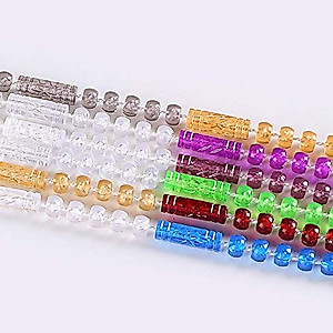 HAPPLiGNLY Beaded Door Curtains for Doorways Bead String Curtain for Room Dividers Acrylic Material Handmade Home Entrance Bedroom Restaurant Decoration Hanging, 2 Styles, Customizable