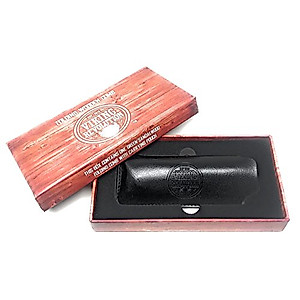 Folding Beard Comb w/Carrying Pouch for Men - All Natural Wooden Beard Comb w/Gift Box - Green Sandalwood Comb for Grooming & Combing Hair, Beards and Mustaches by Viking Revolution