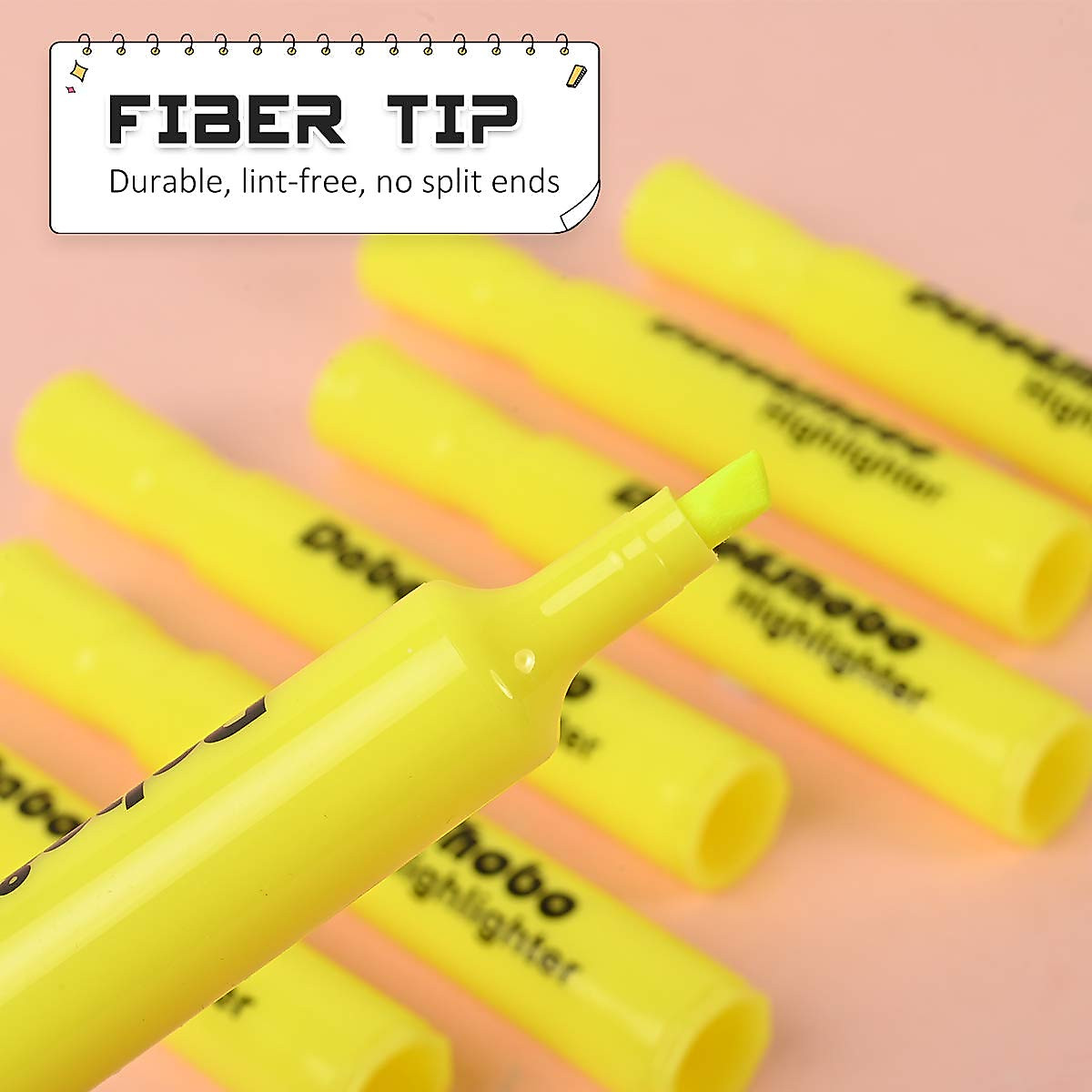 Yellow highlighter, 24 Pack -bright color, chisel tip, for Adults Kids Highlighting in the Home School Office-Short …