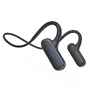 DACOM Open Ear Headphones Wireless Air Conduction Sports Bluetooth Headphones,15 Hrs Playtime,IPX6 Waterproof Earbuds with ENC Noise Cancelling MIC for Cycling Driving Running Gym - Black