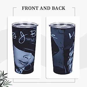 HIKTIEK Mary J Musics Blige Stainless Steel Insulated Car Sippy Cup With Lid Travel Mug for Cold Hot 20 oz