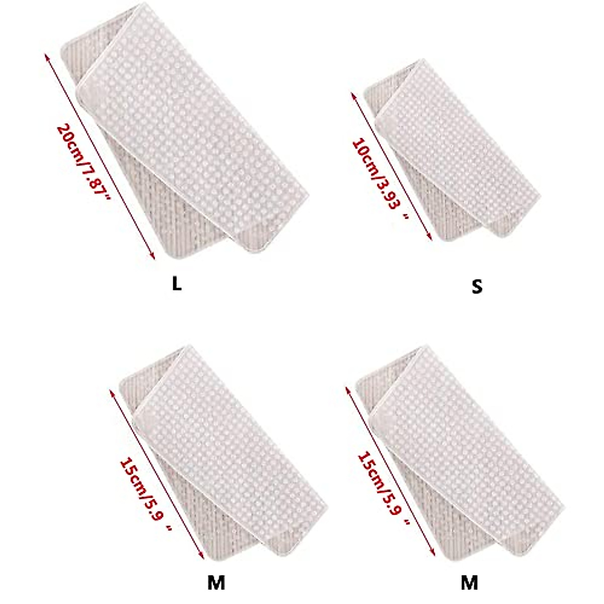 Aoguzhao Silicone Stretch Lids,Transparent Silicone Food Wrap Cling Film,4 Pieces of Reusable Food Silicone Food Wrap for Kitchen Preservation and refrig (4pcs)