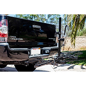 MaxxHaul 50027 Hitch Mount Bike Rack Platform Style 2-Bike Rack for Cars Trucks SUVs Minivans with Hitch Tightener