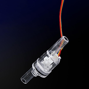 LOXGO Fluidmeter Counter 0.2-12L/min Flow Sensor DN10 Clear Water Flow Meter Flowmeter Water Flow External Thread Compact Structure