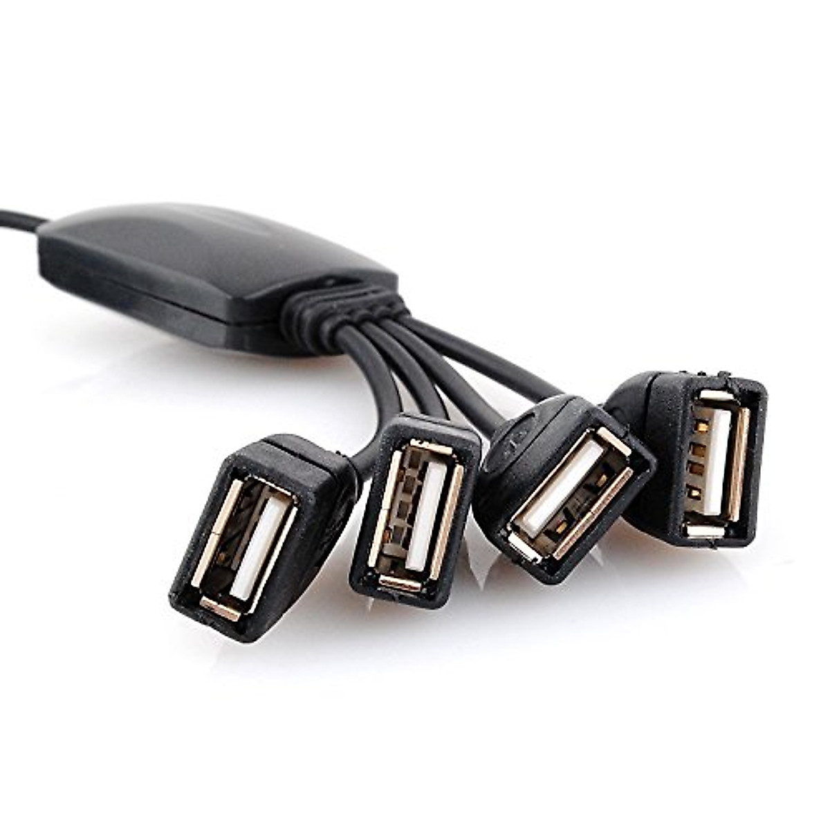 ISO TRADE Flexible Distributor USB 2.0 Hub 4 Port Cable 4 Way to 480 Mbps Adapter 842