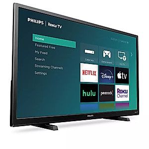 PHILIPS 32-Inch 720p HD LCD Smart TV 120PMR Sleep Timer USB HDMI Works with Google Assistant 32PFL4664/F7 (Renewed)