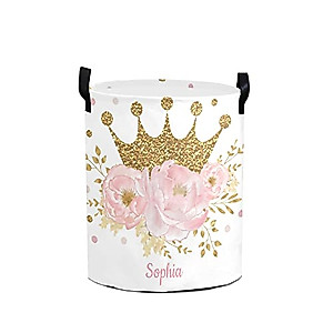 Large Storage Floral Polka Dot Tall Collapsible Laundry Basket Hamper for Dirty Cloth Toys Foldable for Bedroom Bathroom