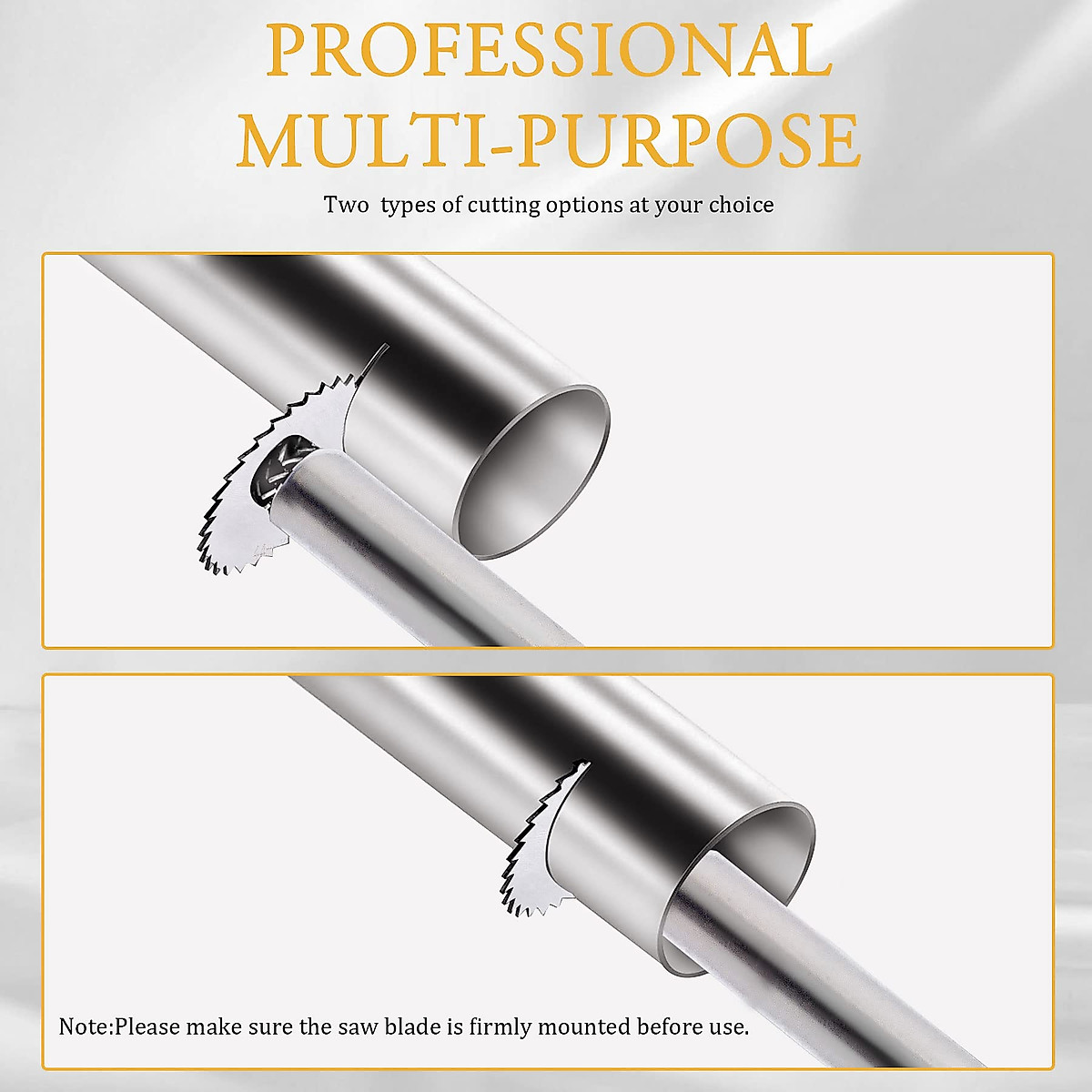 Richcat PVC Pipe Inside Cutter,Inside Pipe Cutter,Internal Plastic Pipe Cutter,Plumbing Internal Plastic ABS Pipe Cutter Set,1/4" Hex Shank,High Speed Steel, for Plastic/PVC/Wood/Soft Metal