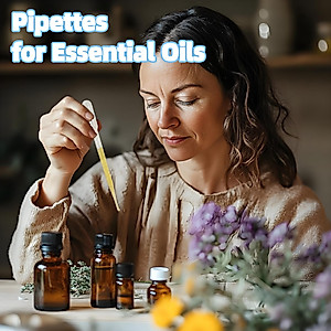 Atdcoek 200 PCS 3ml Disposable Pipette, Pipettes Dropper for for Essential Oils, Resin, Crafts, Labs, Kids Activities - Droppers, Plastic Pipettes