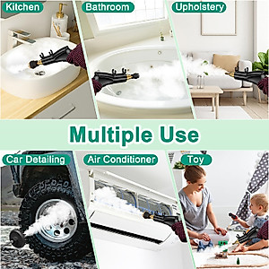 CAYAMA Handheld Steam Cleaner,2500W Steam Cleaner, High Pressure Steamer for Cleaning, Steam Cleaners for Home, Steamer for Car, Steam Cleaner for Upholstery, Kitchen, Bathroom, Grout and Tile