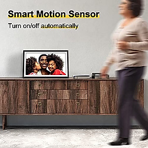 16 Inch Large Digital Picture Frame 32GB, WiFi Digital Photo Frame 1920*1080 IPS FHD Touch Screen, Smart Electronic Picture Frame, Auto-Rotate, Wall-Mountable, Send Photos via App/Email from Anywhere