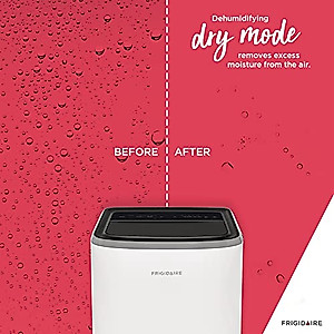Frigidaire FHPW122AC1 Portable Room Air Conditioner, 12K BTU (ASHRAE) / 8K BTU (DOE) with Multi-Speed Fan/Dehumidify Mode/Washable Filter, Built-in Air Ionizer/Wi-Fi Connected/Window Kit, in White