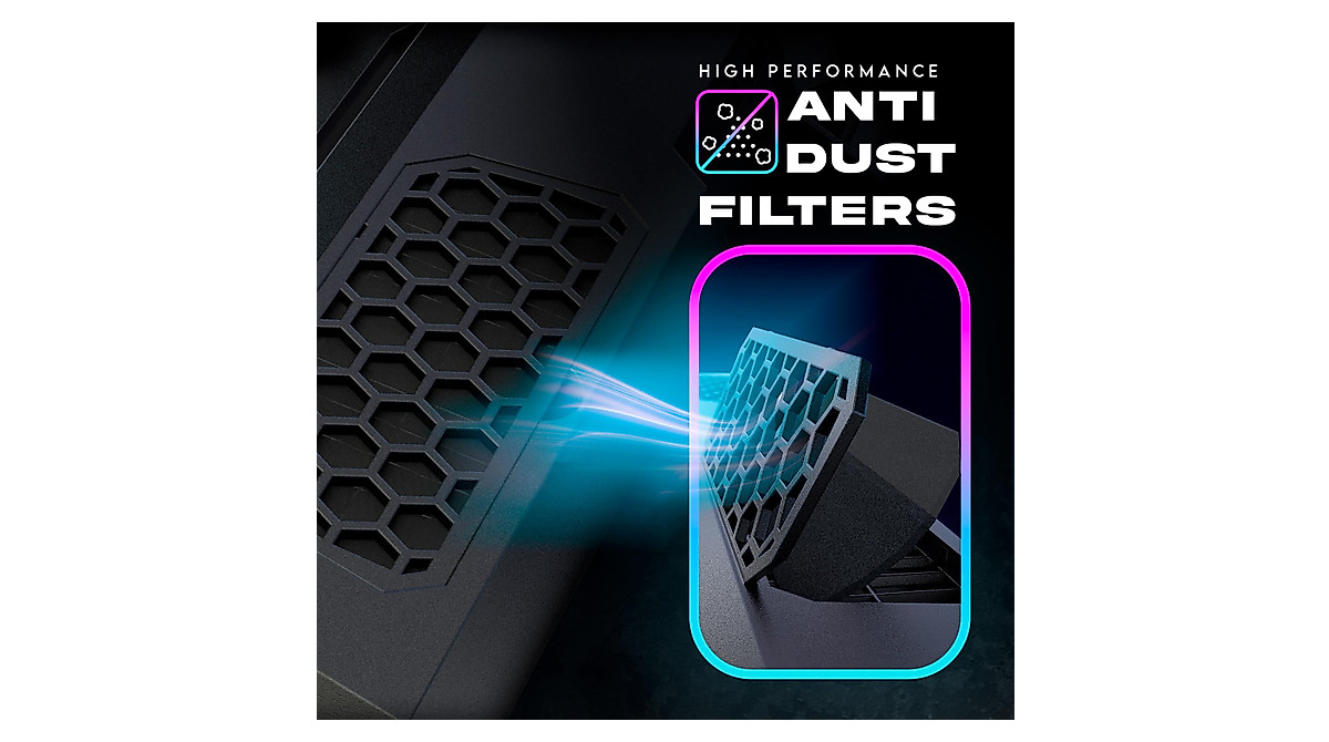 KLIM Mistral Laptop Cooling Pad - New 2024 - Powerful Turbo-Laptop Fans ...