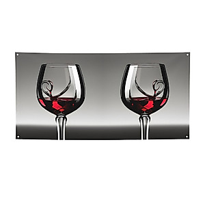 Banners and Signs for Outdoor 35x71 Backdrop for Birthday Party Business Graduation Wedding Event,Wine Glass