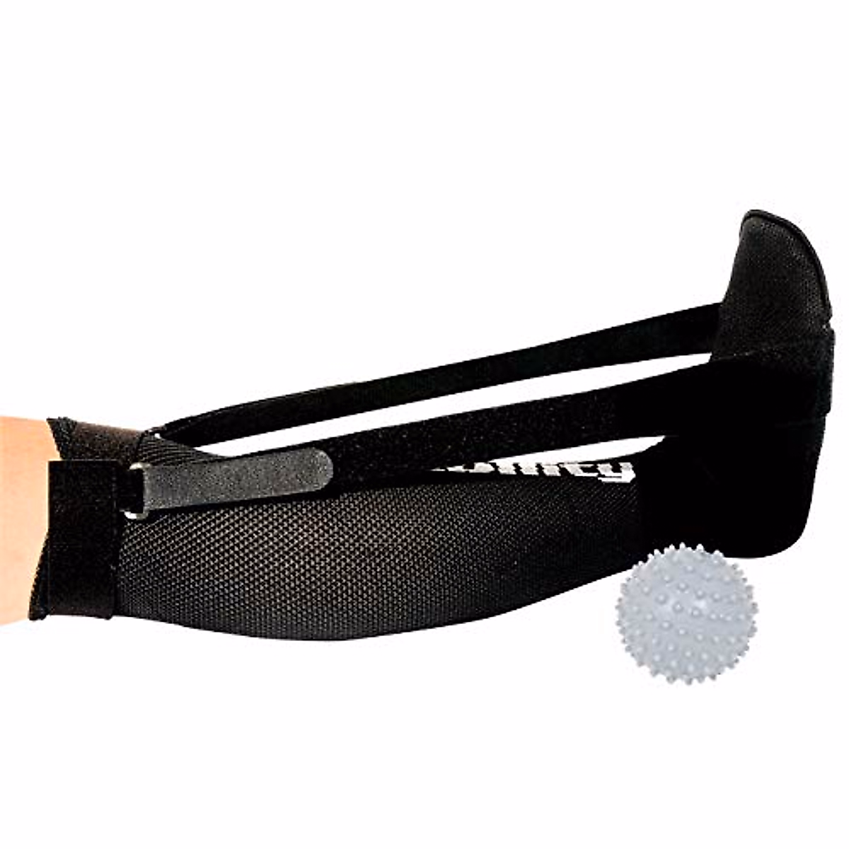 StrictlyStability Plantar Fasciitis Night Sock with Massage Ball Included (Large)