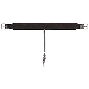 Acerugs BLACK WESTERN LEATHER SADDLE BACK CINCH FLANK GIRTH REAR GIRTH TOOLED (Standard)