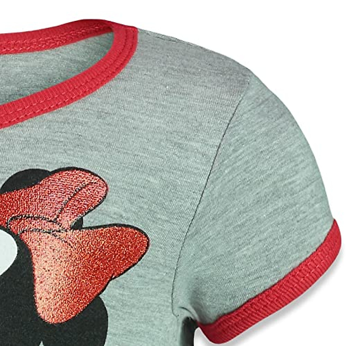 Disney Mickey Mouse Minnie Mouse Little Girls 4 Pack T-Shirts 6-6X