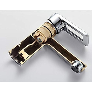 Kitchen Taps Brass Widespread Bathroom Basin Faucet Waterfall Bath Sink Mixer Tap Washbasin Faucet Hot and Cold Water Taps Tap