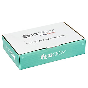 IQCrew 35-Piece Microscope Slide Preparation Kit - Essential Student Sample Specimen Set of Tools & Microscopy Accessories - SP-15
