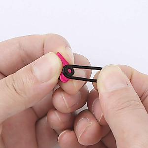 Zaldita 10 Sets Fishing Hook Keeper Fishing Rod Keeper Fishing Bait Hanger Fishing Lure Spoon Holder Clip Fishing Tackle Gear Accessories Pink One Size