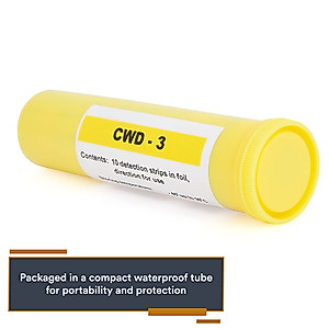 MIRA Safety DETEHIT CWD-3 CBRN Testing Paper for Various Chemical Warfare Agents | 10 Detection Strips to Identify G Agents (Sarin, Soman, tabun) and V Agents (VX Gas)