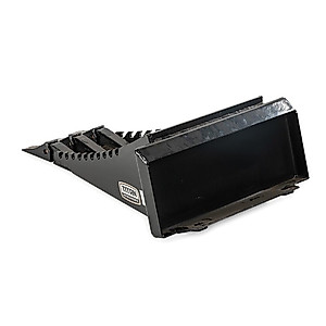 Titan Attachments Mini Skid Steer Stump Bucket Attachment, Stump Bucket for Compact Skid Steer with Toro Style Mounting, Serrated Leading Edge & Replaceable Teeth, Durable Mini Excavator Bucket