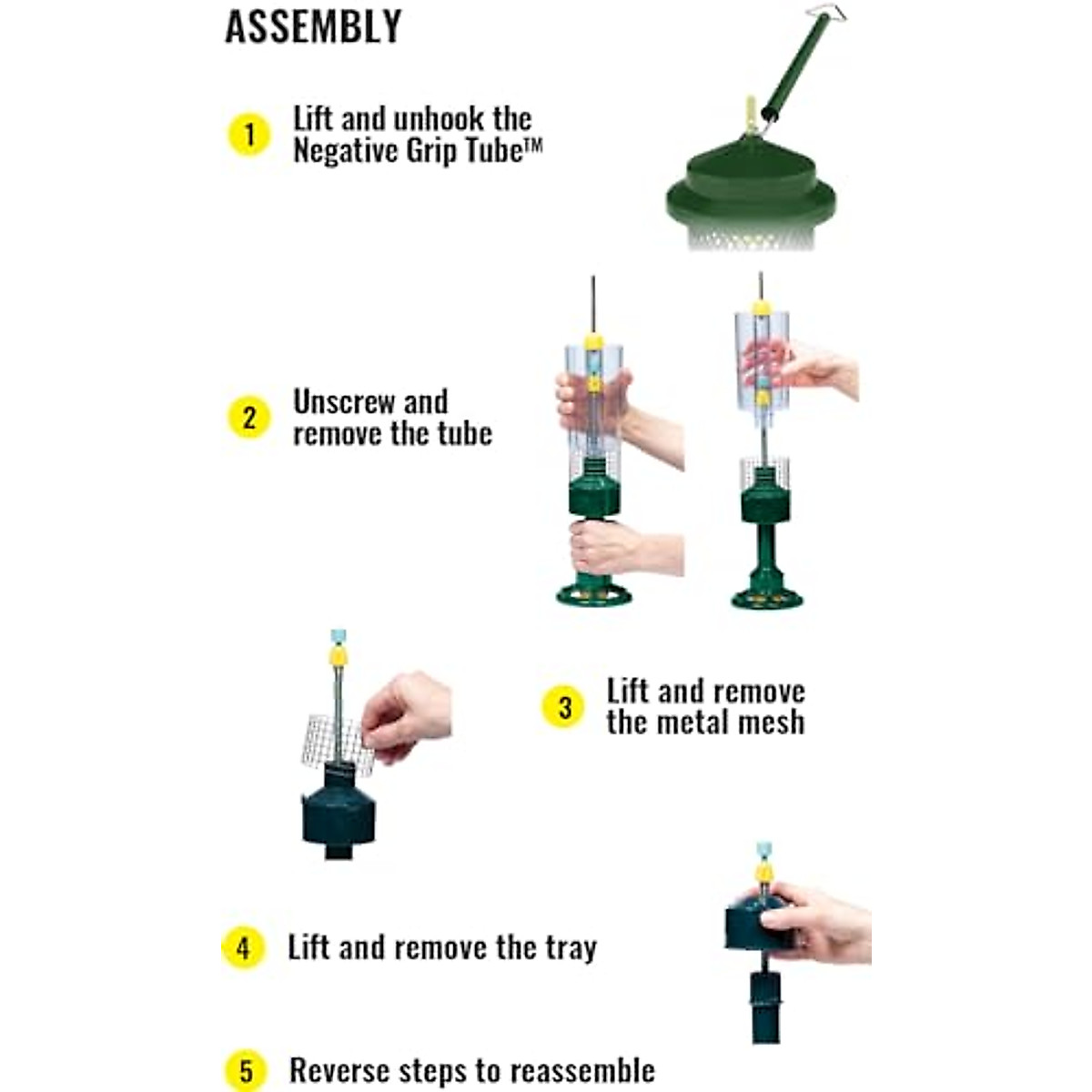 Squirrel Buster Nut Feeder Squirrel-Proof Bird Feeder for Nuts and Fruit, Two Meshes