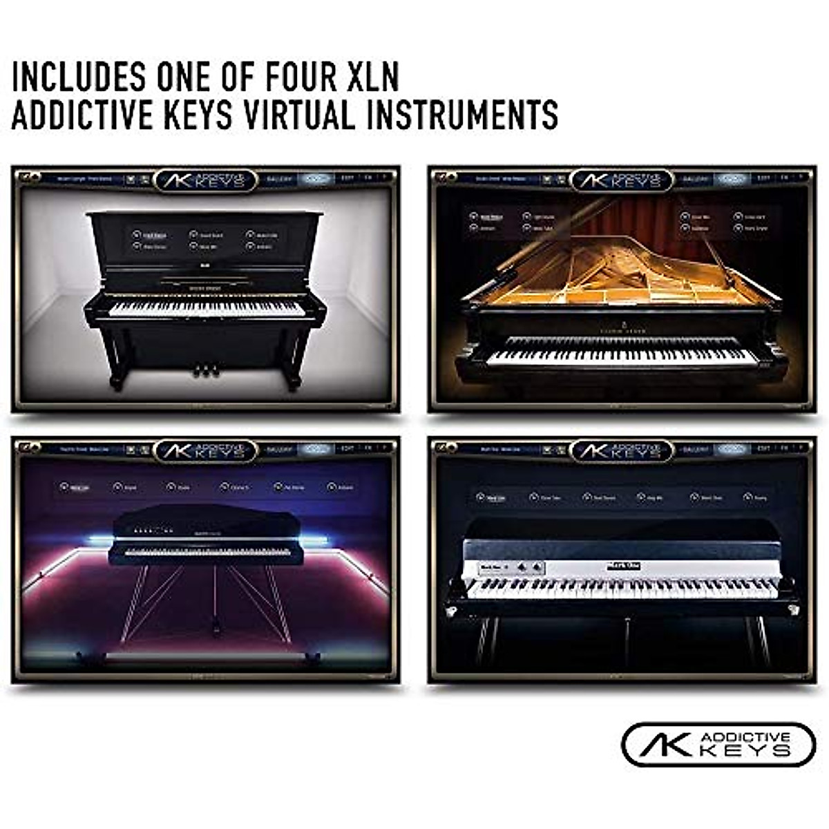 Focusrite Scarlett Solo 2x2 USB Audio Interface Full Studio Bundle with Creative Music Production Software Kit and Eris E5 Pair 2-Way Studio Monitors and 1/4” Instrument Cables