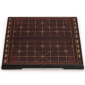 Yellow Mountain Imports Chinese Chess (Xiangqi) Magnetic Travel Board Game Set (12.8-Inch) with Jade-Colored Playing Pieces