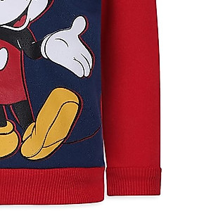 Disney Mickey Mouse Boys Half Zip Pullover Fashion Hoodie for Infant and Toddlers
