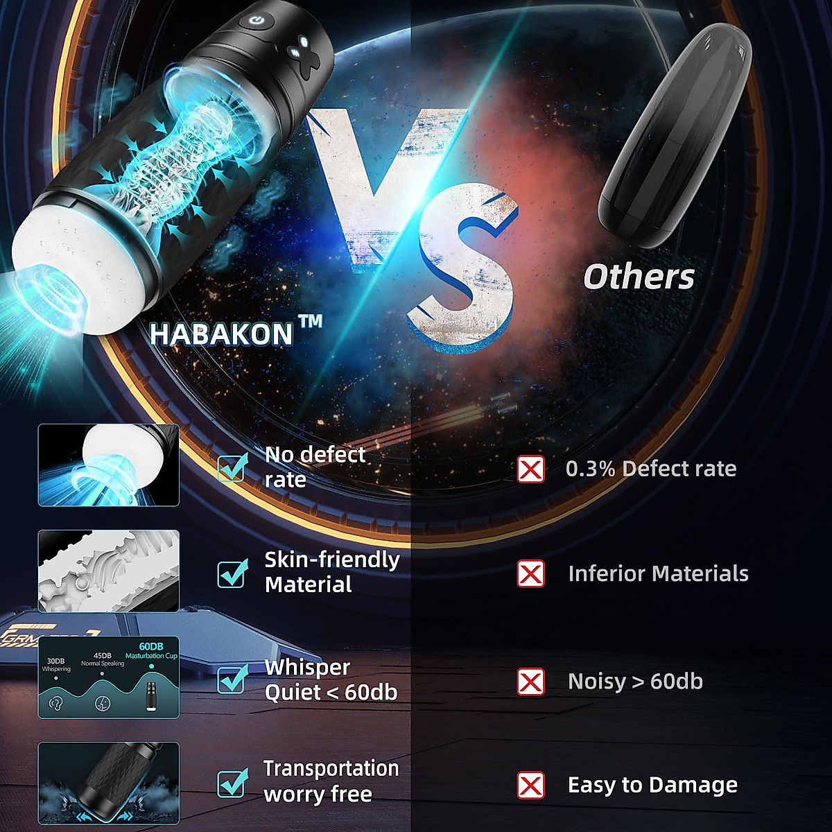 Male Masturbator Sex Toys for Men - Male Sex Toy Penis Pump with 3 Suctions & 4 Vibrations, Mens Sex Toys with 3D Sleeve, Hands Free Masturbators Blowjob Adult Toys, Silicone Shell Male Stroker(Black)