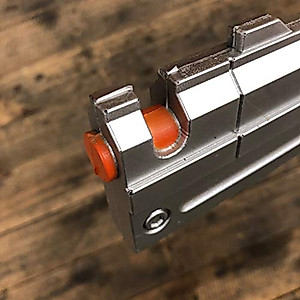 Blazing S. New Game Dante Ebony and Ivory Foam Gun Hand Cannon Prop Cosplay Game Anime Xmas (Black & Silver Set)