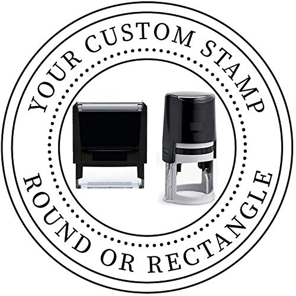 Choose Size - Logo Stamp | Custom Stamp | Personalized Business Stamp | Business Logo Stamp | Business Logo or Image Small Large Medium Round