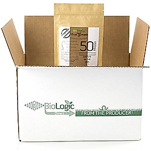 BioLogic All-Natural Pest Control Ecomask - 50 Million Steinernema carpocapsae (Sc) Beneficial Nematodes for Fleas, Armyworms, Cutworms and More - Pet, Plant and Family-Safe - USA Grown, Non-GMO