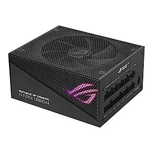 ASUS ROG Strix 1000W Gold Aura Edition (Fully Modular Power Supply, 80+ Gold Certified, ATX 3.0, Cybenetics Lambda A+ Certification, PCIe Gen 5.0 Ready, Axial-tech Fan, Aura Sync, 10-Year Warranty)
