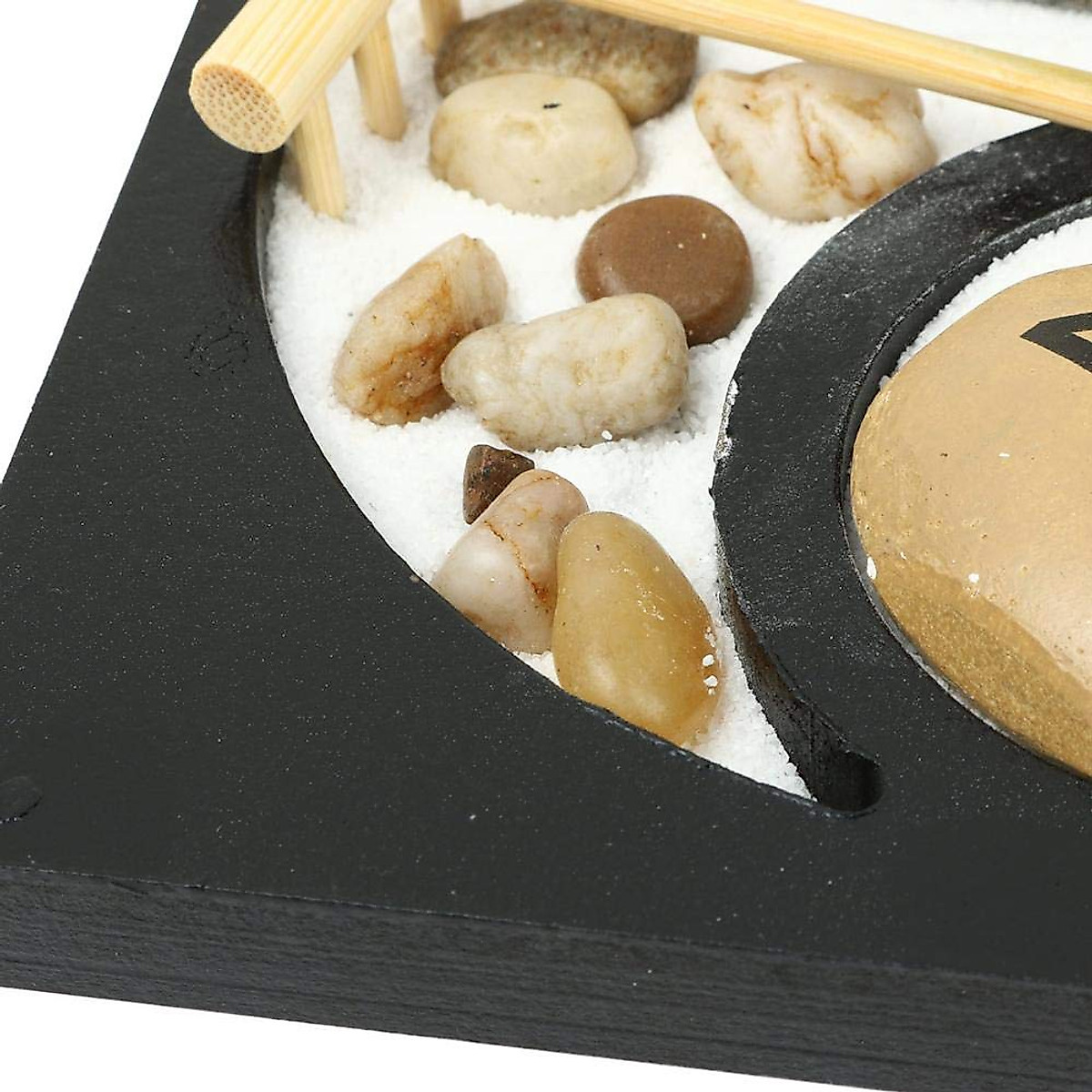 Buddha Incense Sticker Burner Holder with Bell, Bell Beater - Zen Statue Ornament for Desk Home Décor (1：15x14x13cm)