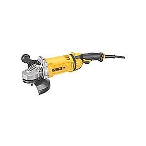 DEWALT Angle Grinder, 7-Inch, 4.7-Amp, 8,500 RPM, With Dust Ejection System, Corded (DWE4557),Yellow